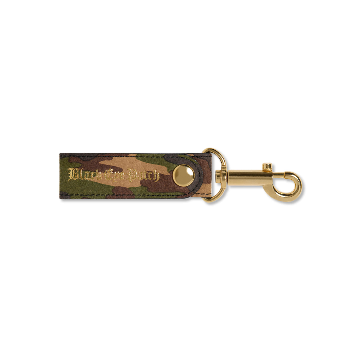 CAMOUFLAGED LEATHER STRAP KEYCHAIN WOODLAND CAMO – BlackEyePatch