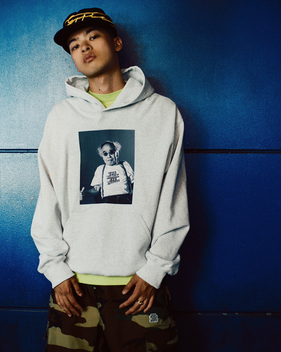 NOBUYOSHI ARAKI PORTRAIT HOODIE ASH – BlackEyePatch